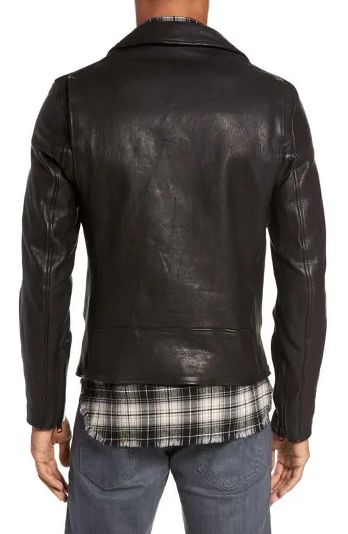 SCHOTT Leather Moto Jacket - Black