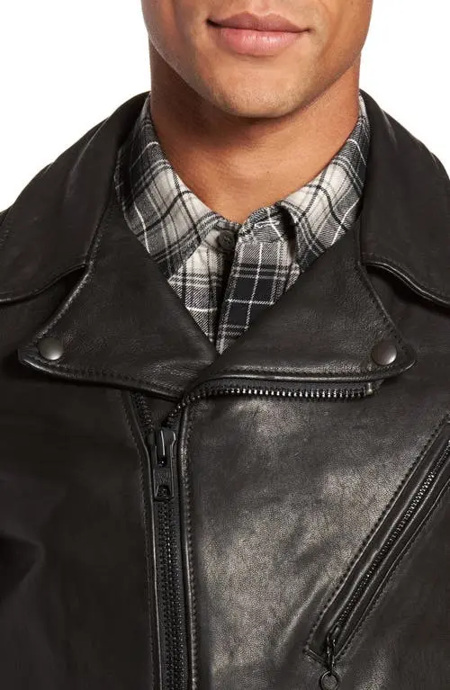 SCHOTT Leather Moto Jacket - Black