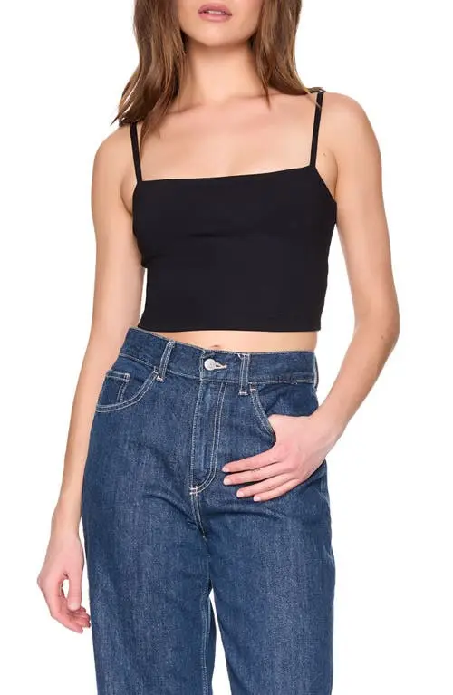 Susana Monaco Crop Tank - Black