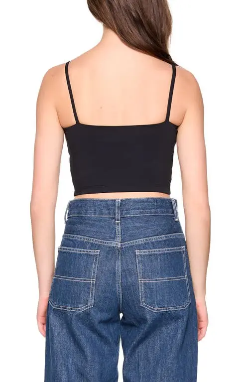 Susana Monaco Crop Tank - Black