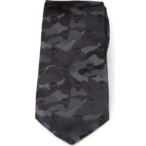CUFFLINKS, INC. The Punisher Silk Tie - Black