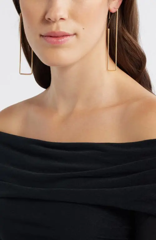 OPEN EDIT Rectangular Hoop Earrings
