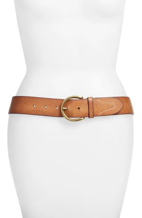 THE FRYE COMPANY Campus Leather Belt - Tan