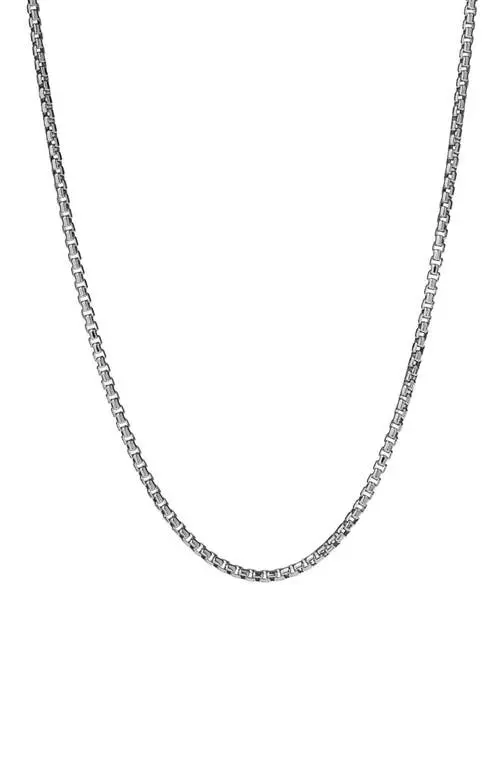 DEGS & SAL Box Chain Necklace - Silver