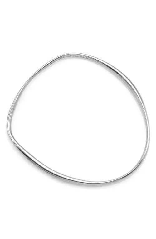 Monica Vinader Nura Reef Thin Bangle - Silver