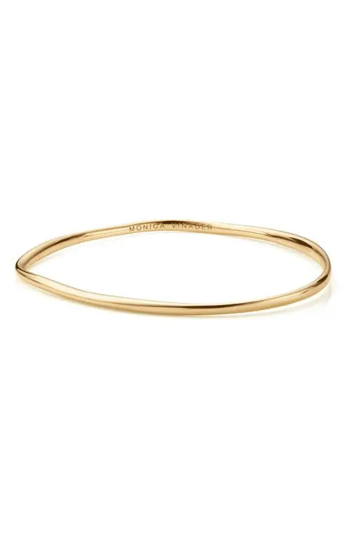 Monica Vinader Nura Reef Bangle - Yellow Gold