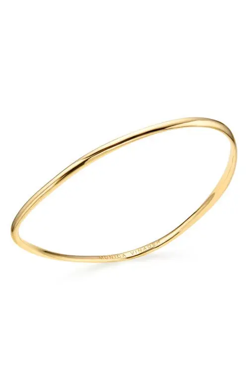 Monica Vinader Nura Reef Bangle - Yellow Gold