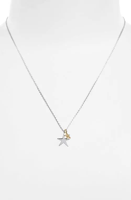 Estée Lauder Two-tone Double Star Pendant Necklace