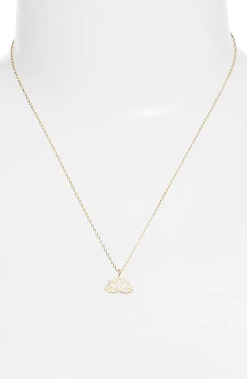Estée Lauder Lotus Leaf Pendant Necklace
