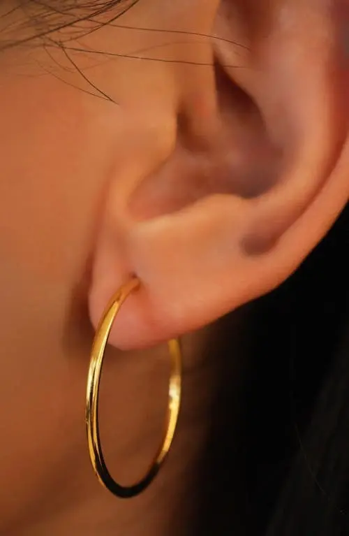 Argento Vivo Hoop Earrings - Gold