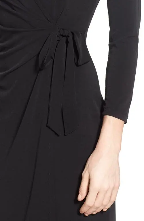 Anne Klein Faux Wrap Jersey Dress