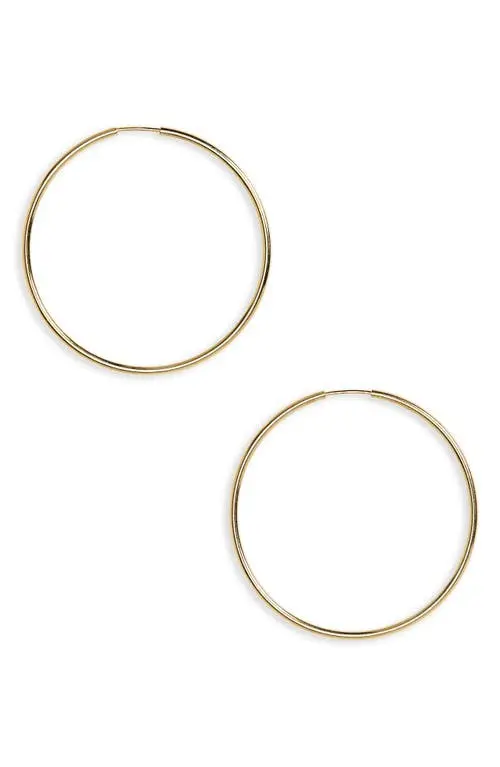 Argento Vivo Endless Hoop Earrings - Gold