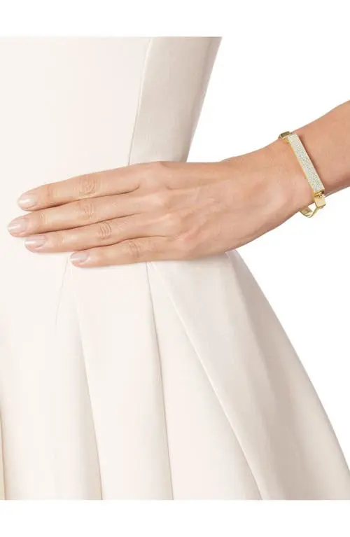 Monica Vinader Signature Diamond Bangle - Gold/ Diamond