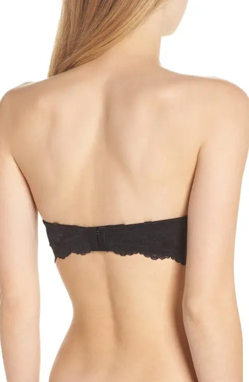 ON GOSSAMER Beautifully Basic Strapless Underwire Bra - Black