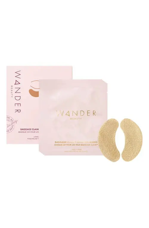 WANDER BEAUTY Baggage Claim Eye Masks - Gold