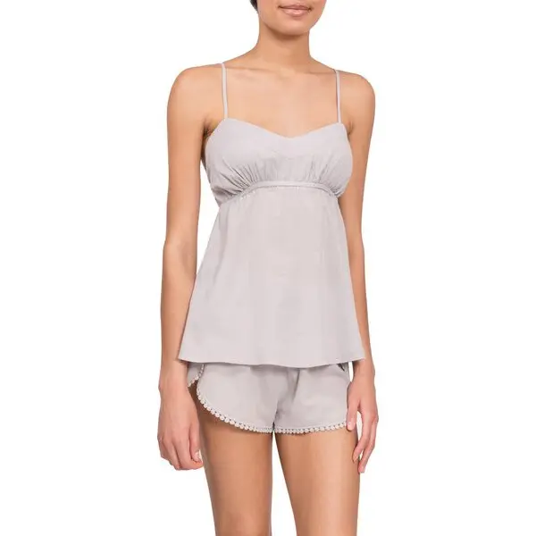 EVERYDAY RITUAL Lily Daisy Camisole Short Pajamas - Mist