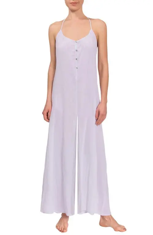 EVERYDAY RITUAL Kaitlyn Wide Leg Sleep Jumpsuit - Lavender