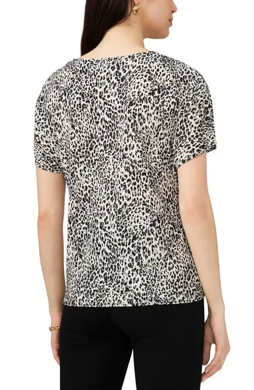 Chaus V-neck Tie Front Top