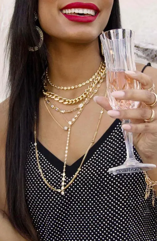 Ettika Crystal Chain Necklace