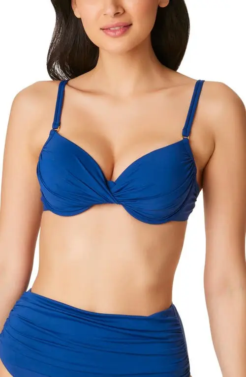 BLEU BY ROD BEATTIE Kore Underwire Bikini Top - Navy