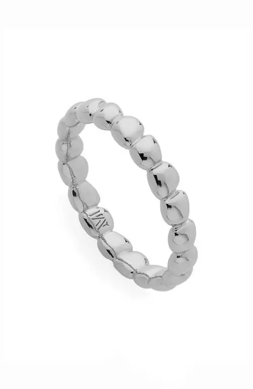Monica Vinader Nura Teardrop Eternity Ring - Silver