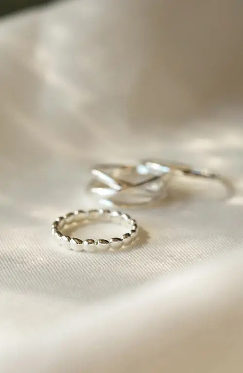 Monica Vinader Nura Teardrop Eternity Ring - Silver