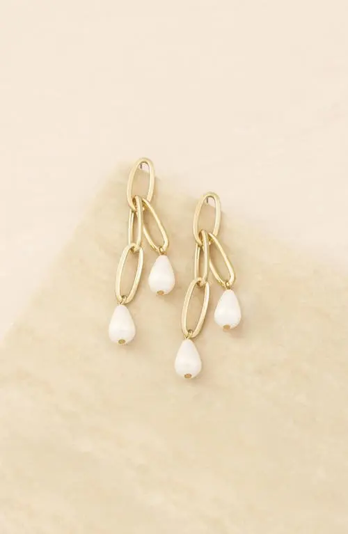 Ettika Freshwater Pearl Earrings