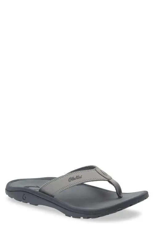 Olukai Ohana Flip Flop - Sharkskin/dk Shadow