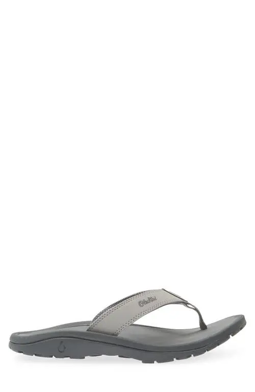 Olukai Ohana Flip Flop - Sharkskin/dk Shadow