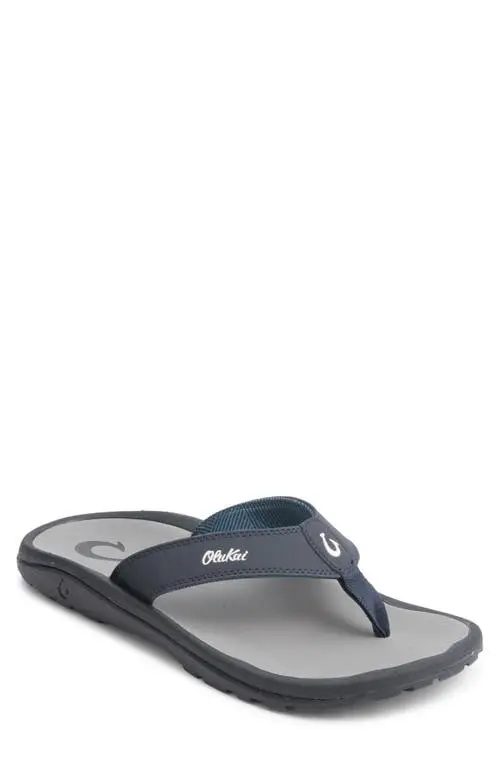 Olukai Ohana Flip Flop - Trench Blue/charcoal