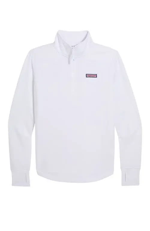 Vineyard Vines Dreamcloth Relaxed Half Zip Sweatshirt - 100 White