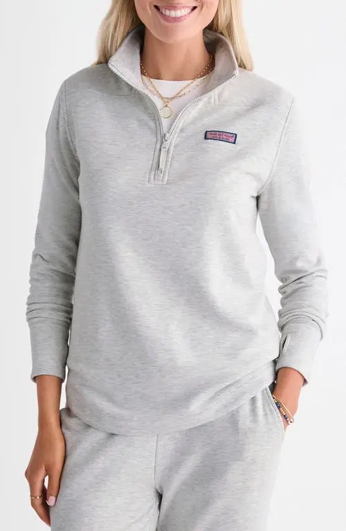 Vineyard Vines Relaxed Half-zip Sweatshirt - Grey Heather