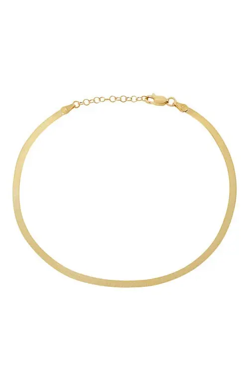 THE M JEWELERS The Flat Chain Anklet - Gold