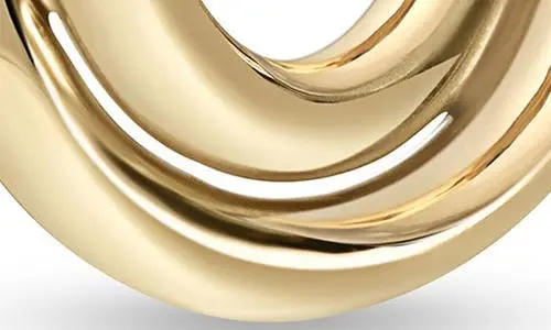Bony Levy 14k Gold Overlap Hoop Earrings