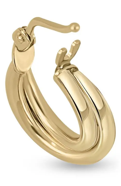 Bony Levy 14k Gold Overlap Hoop Earrings