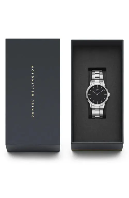 DANIEL WELLINGTON Iconic Bracelet Watch - Black/silver