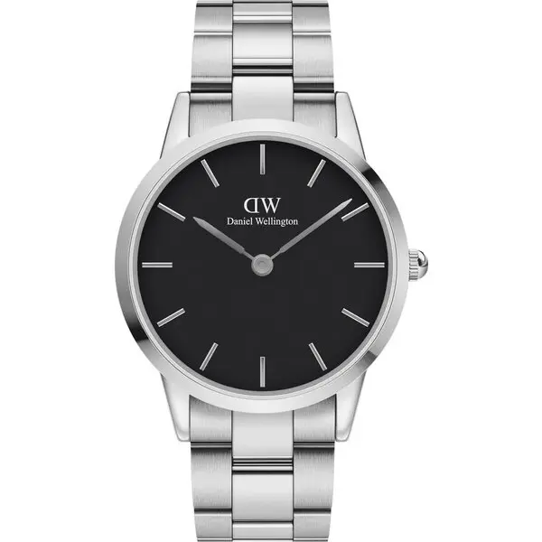 DANIEL WELLINGTON Iconic Bracelet Watch - Silver/black