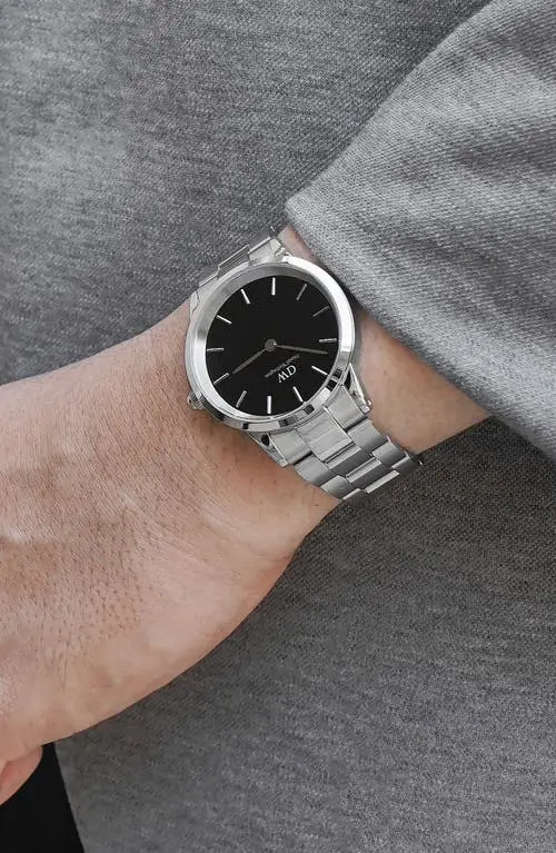 DANIEL WELLINGTON Iconic Bracelet Watch - Silver/black