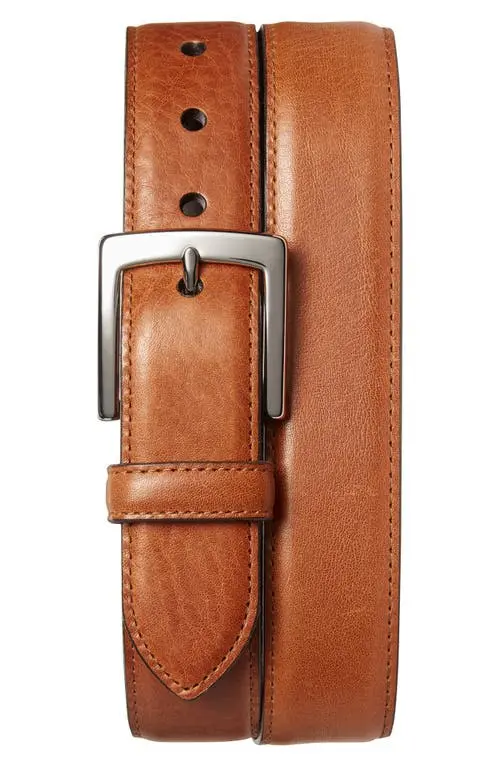 Shinola Bedrock Leather Belt - Bourbon