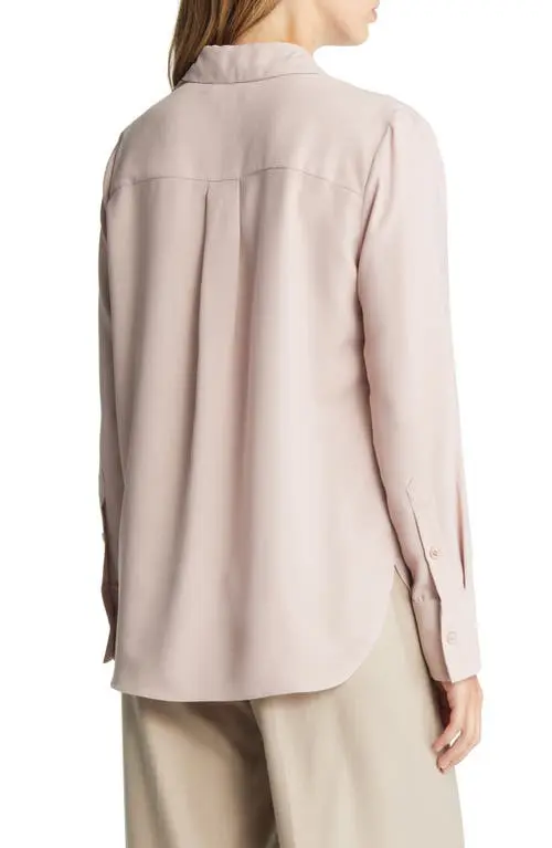 Nordstrom Popover Blouse With High/low Hem
