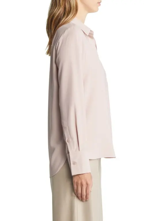 Nordstrom Popover Blouse With High/low Hem