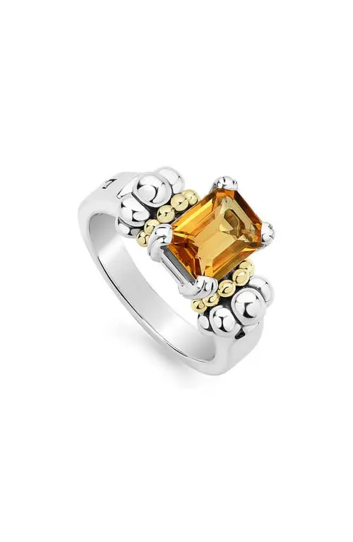 Lagos Glacier Cocktail Ring - Citrine