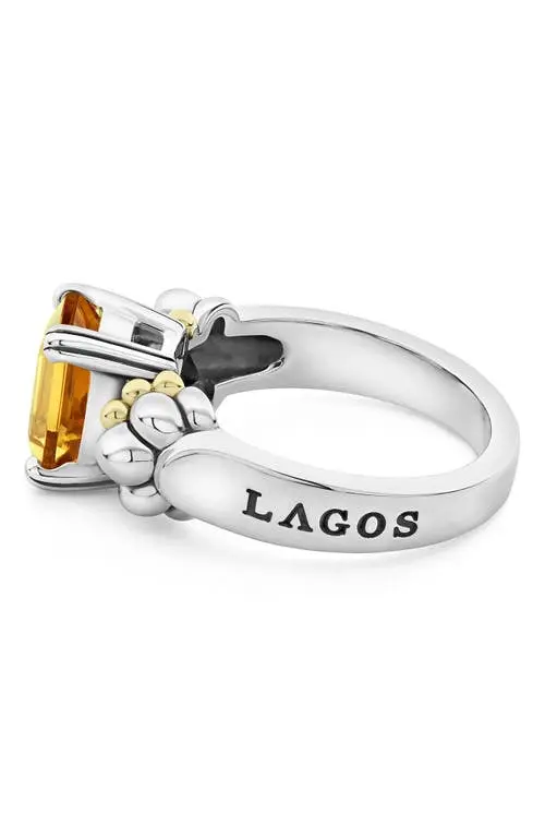 Lagos Glacier Cocktail Ring - Citrine