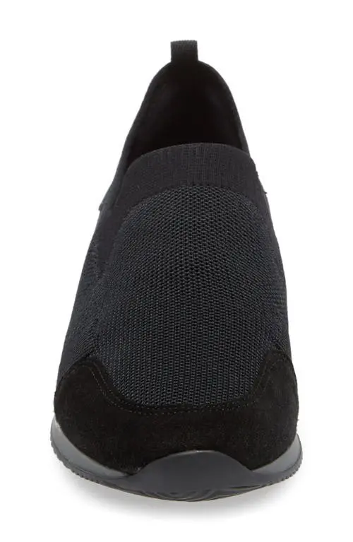 ARA Lilith Knit Slip-on Sneakers - Black