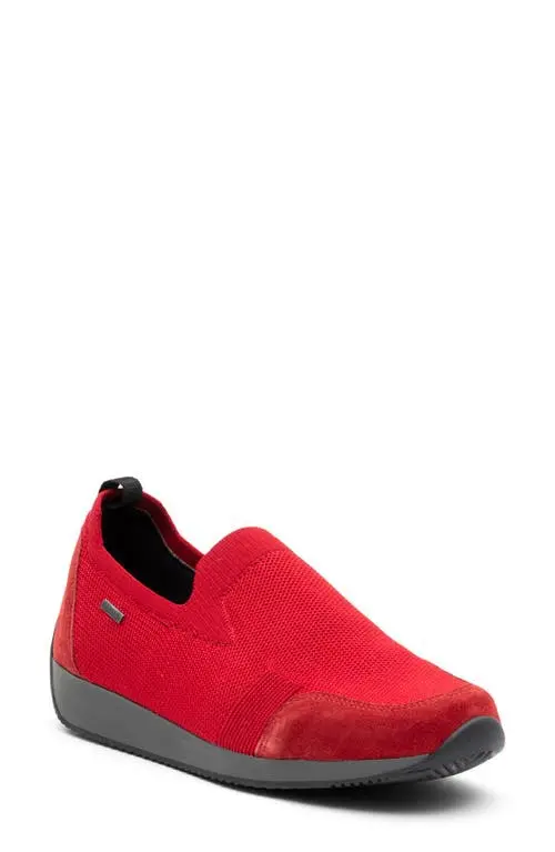 ARA Lilith Knit Slip-on Sneakers - Red