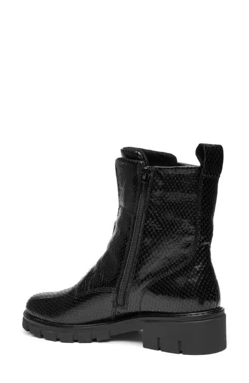 ARA Deon Leather Bootie - Black Snake Print