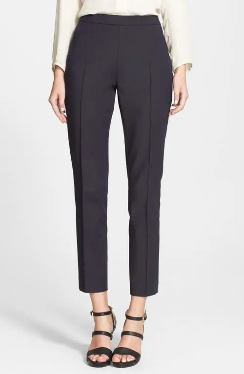 Akris Franca Techno Cotton Blend Trousers - Deep Navy