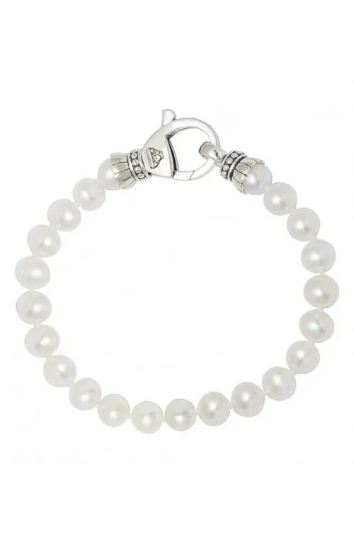 Lagos Luna Freshwater Pearl Bracelet - Silver/ Pearl