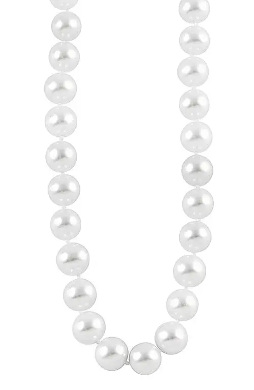 Lagos Luna Pearl Necklace - Silver