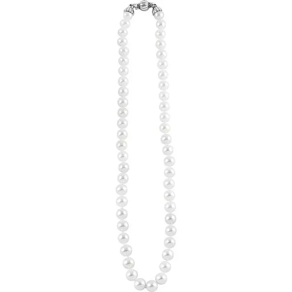 Lagos Luna Pearl Necklace - Silver